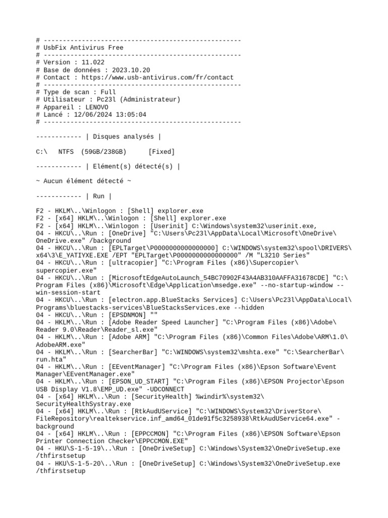 UsbFix Report | Download Free PDF | Windows Registry | Adobe Flash