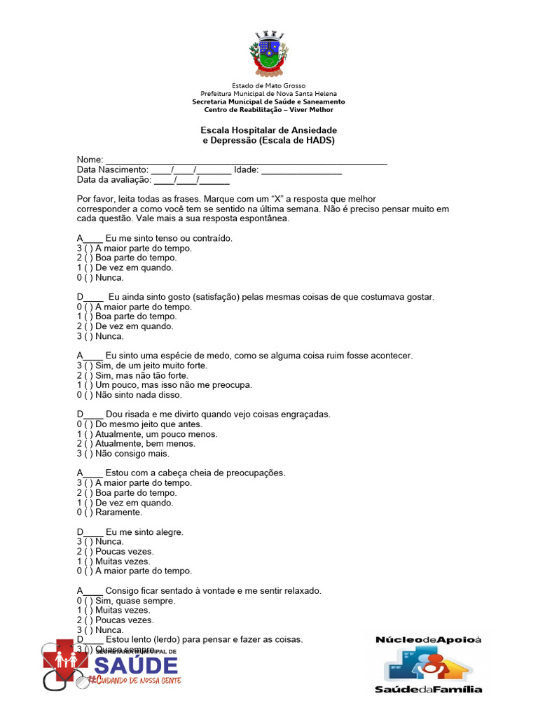Escala HADS | PDF