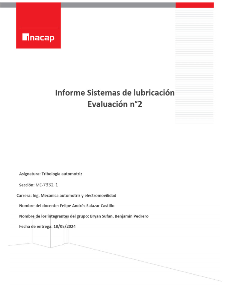 Informe Ev.2 (2) | PDF | Lubricante | Aceite de motor