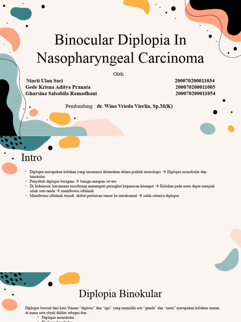 Binocular Diplopia | PDF