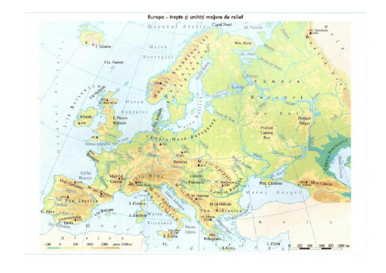 1.harta Europa Relief | PDF