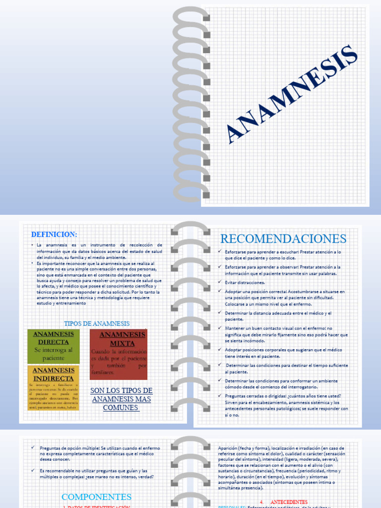 ANAMNESIS CUADERNO | PDF | Diabetes | Medicina CLINICA