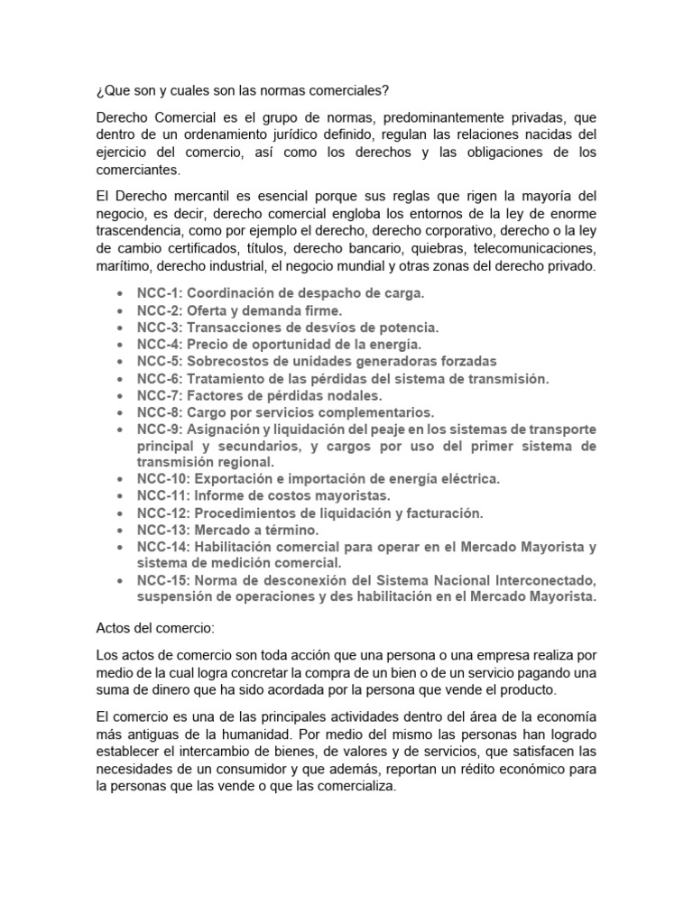 Que Son y Cuales Son Las Normas Comerciales - Kevin | PDF | Comercio ... Que Son y Cuales Son Las Normas Comerciales - Kevin | PDF | Comercio ...