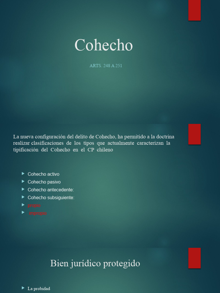 Cohecho | PDF | Soborno | Castigos