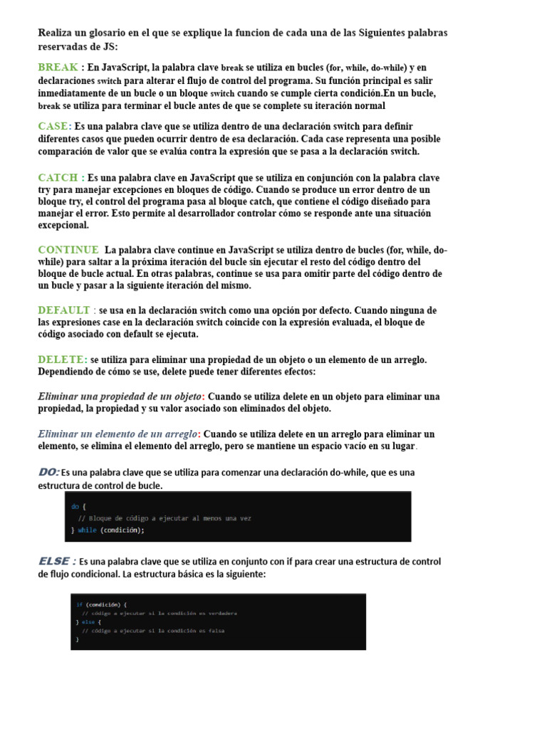 Glosario David | PDF | Script Java | Función (Matemáticas)