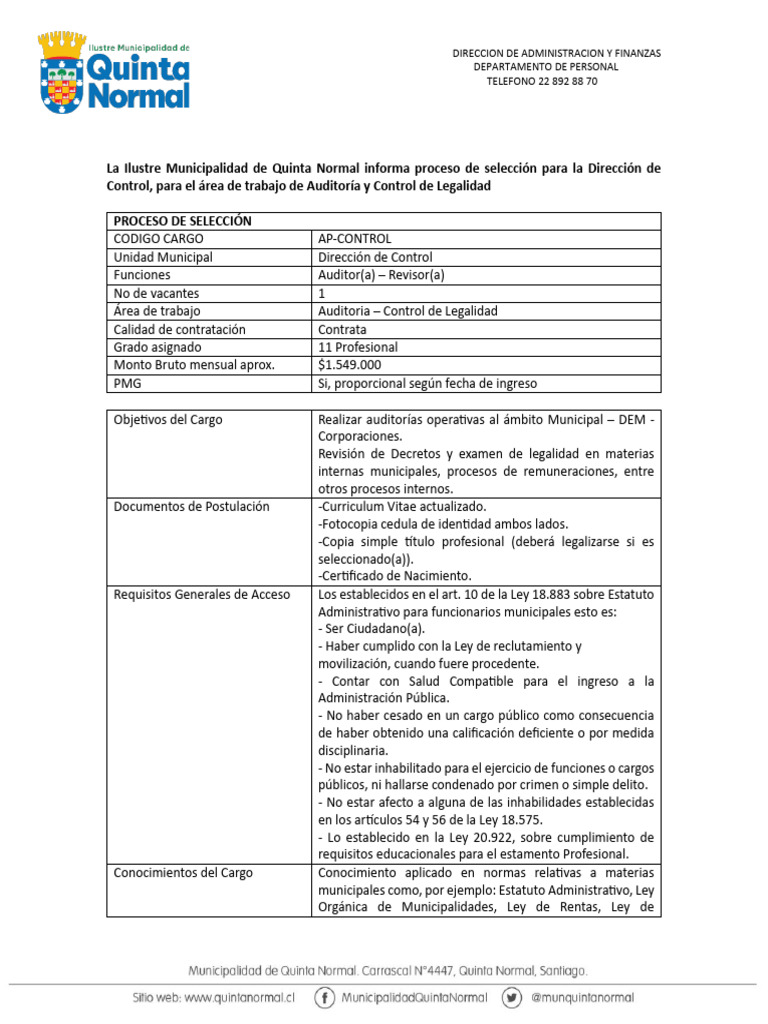 Proceso de Selecci N Control | PDF | Auditoría | Gobierno