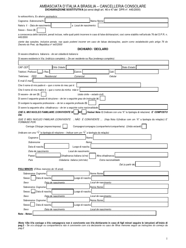 Formulario Aire | PDF | Itália