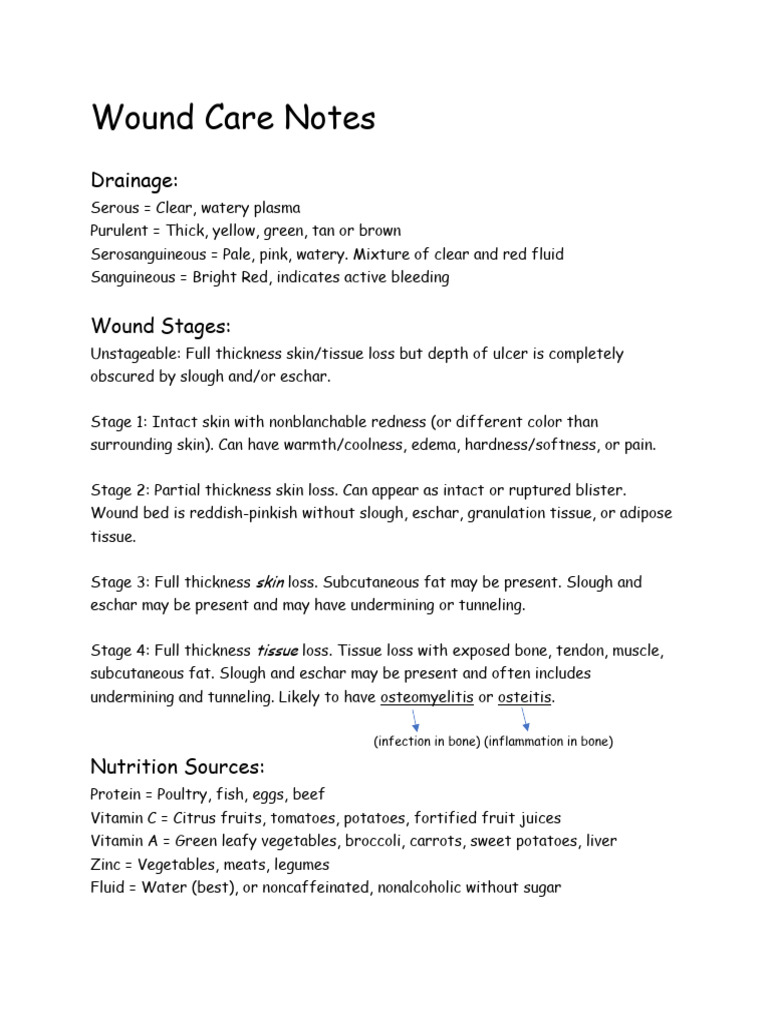 Wounds Study Guide | PDF | Wound | Blood