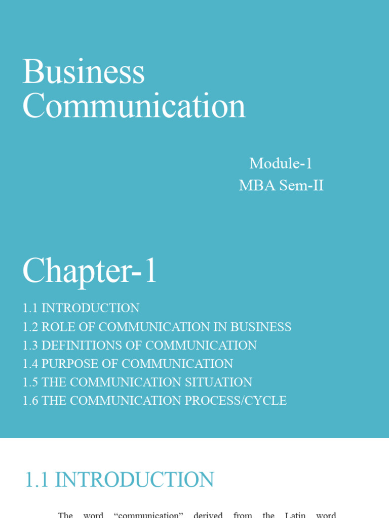 M-1_Intro to Communication | Download Free PDF | Communication ...