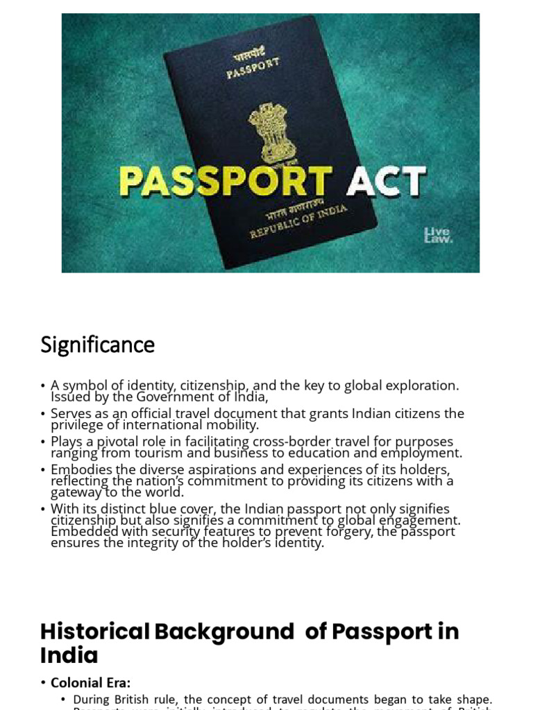 Passport Act , 1967 | Download Free PDF | Travel Visa | Passport