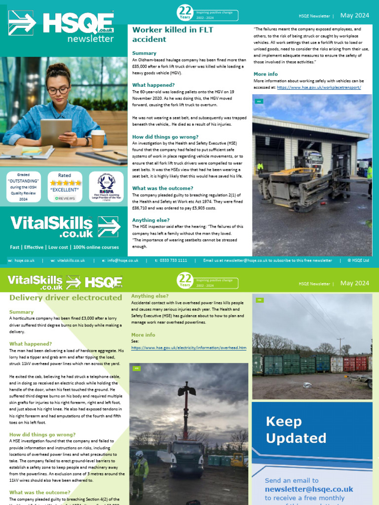 HSQE Ltd: Safety Violations Summary | PDF | Occupational Safety And ...