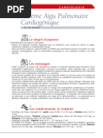 OAP Cardiogénique : Conduite et Évaluation | PDF | Insuffisance ...