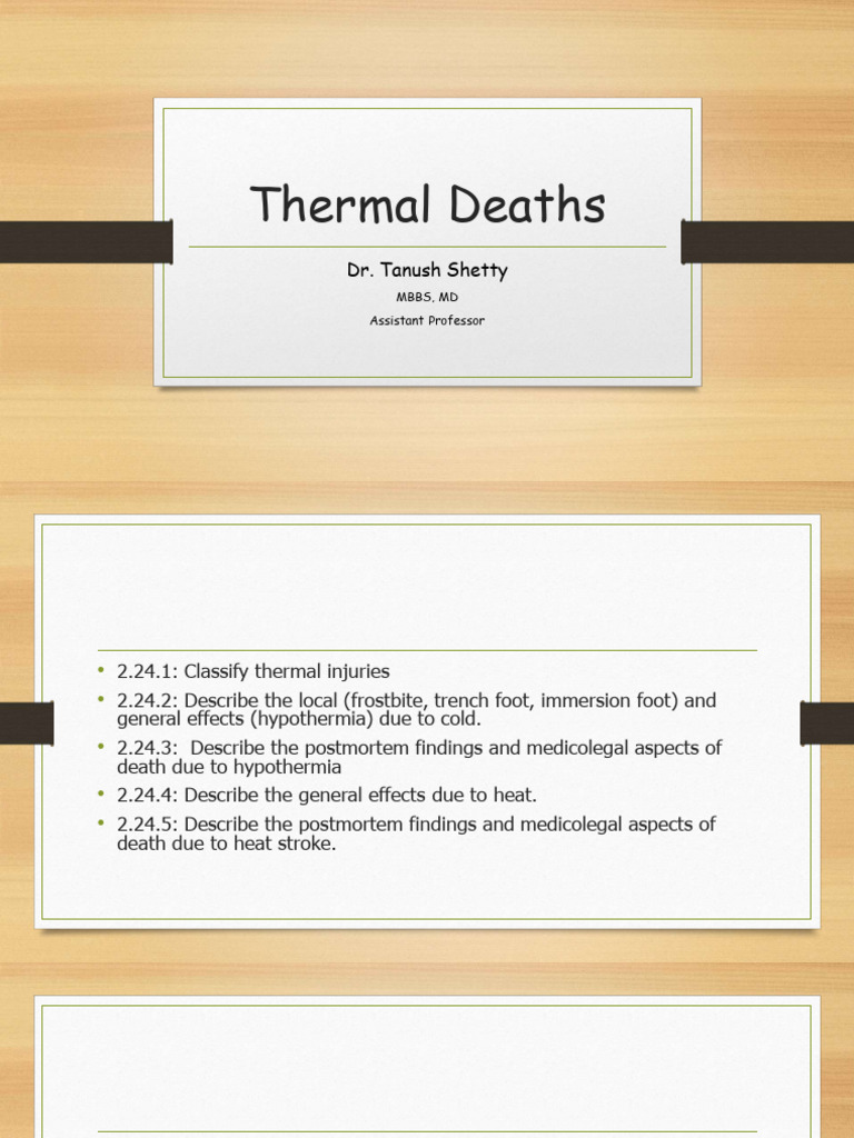 Thermal Deaths | PDF | Burn | Radiation