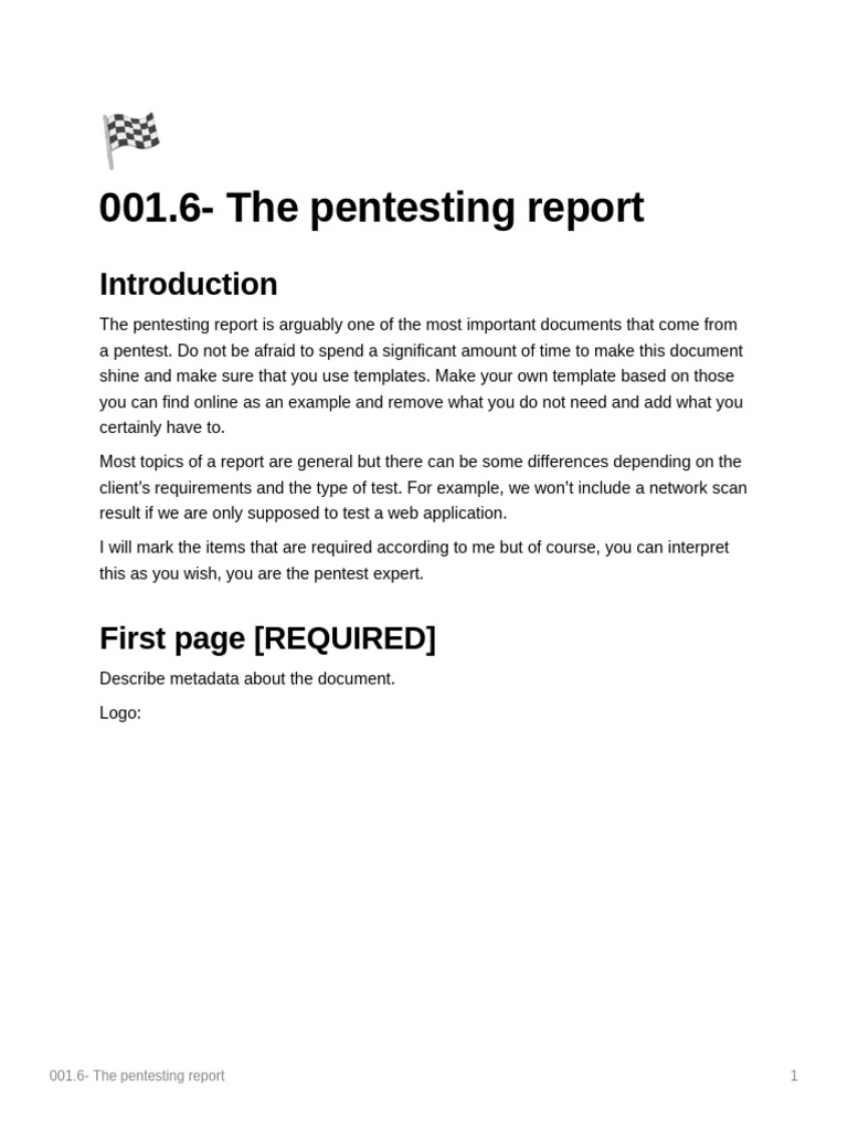 001.6-The Pentesting Report 1 | PDF | Penetration Test | Vulnerability ...