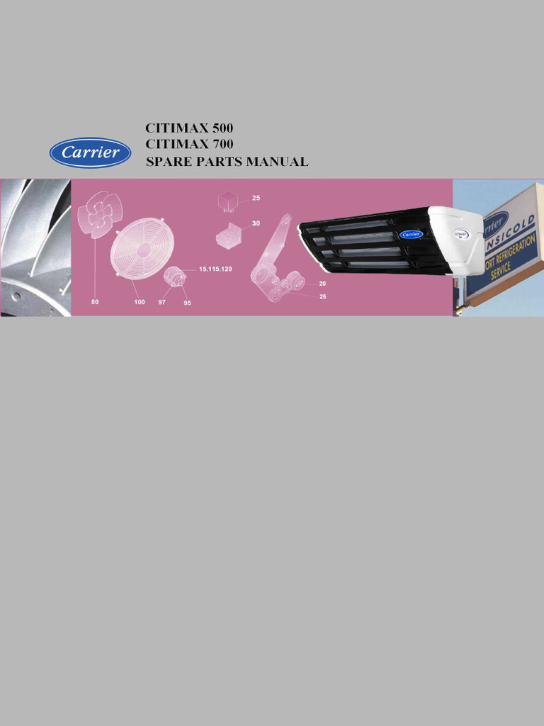 Citimax 500 & 700 Service Parts List | PDF | Manufactured Goods | Equipment