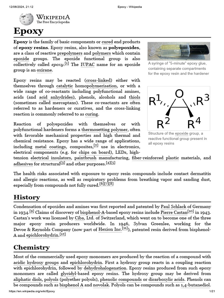 Epoxy | PDF | Epoxy | Materials Epoxy | PDF | Epoxy | Materials