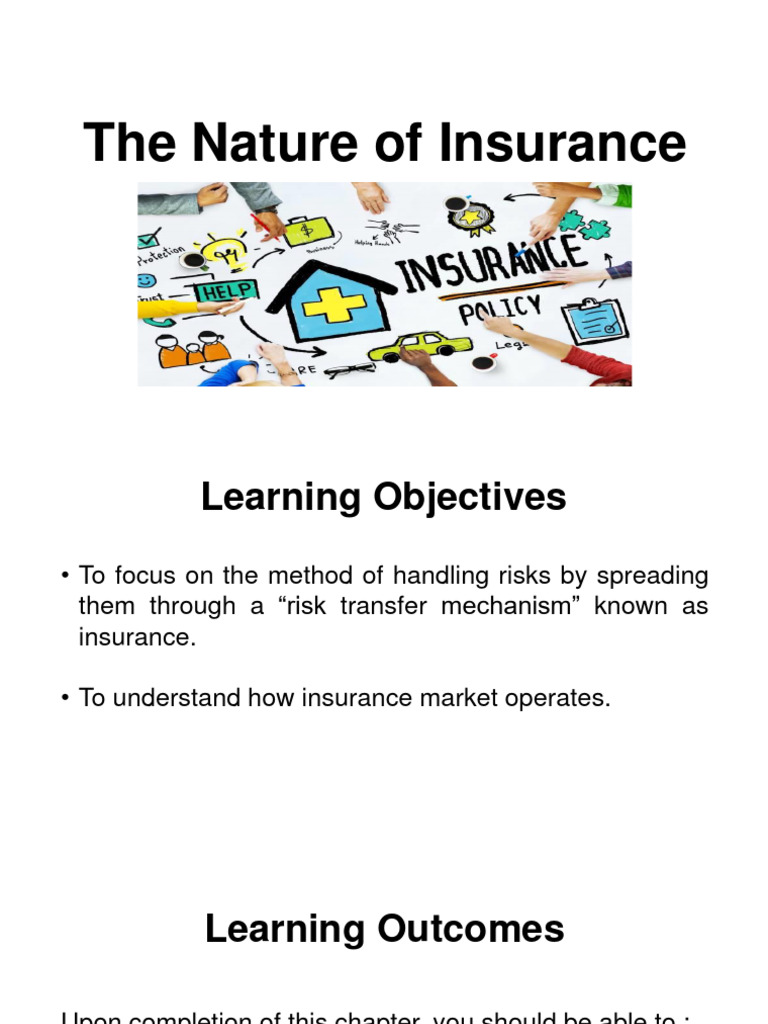 Chapter 4 - The Nature of Insurance | PDF | Insurance | Risk