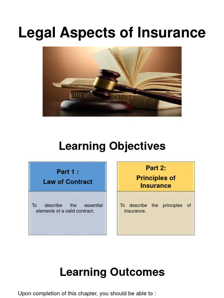 Chapter 5 - Legal Aspects of Insurance | PDF | Insurance | Subrogation