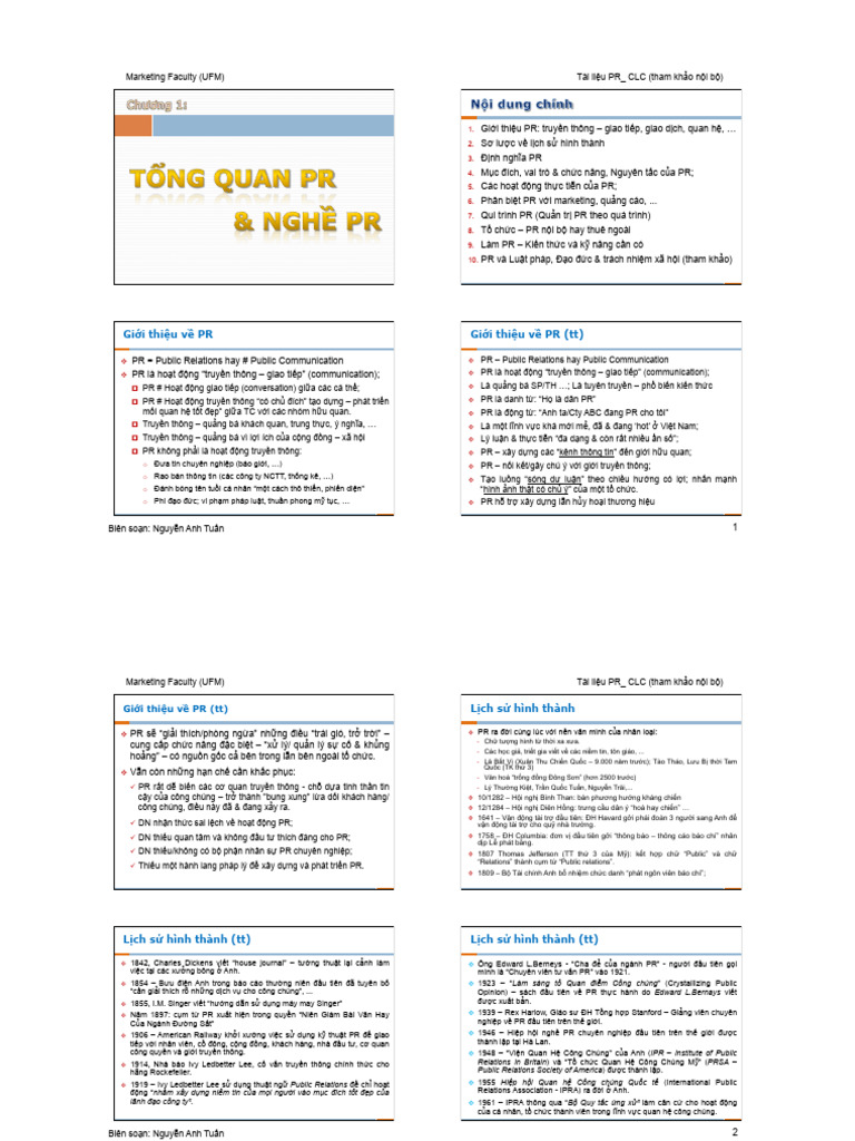 Bai Giang - PR CLC 2016 | PDF