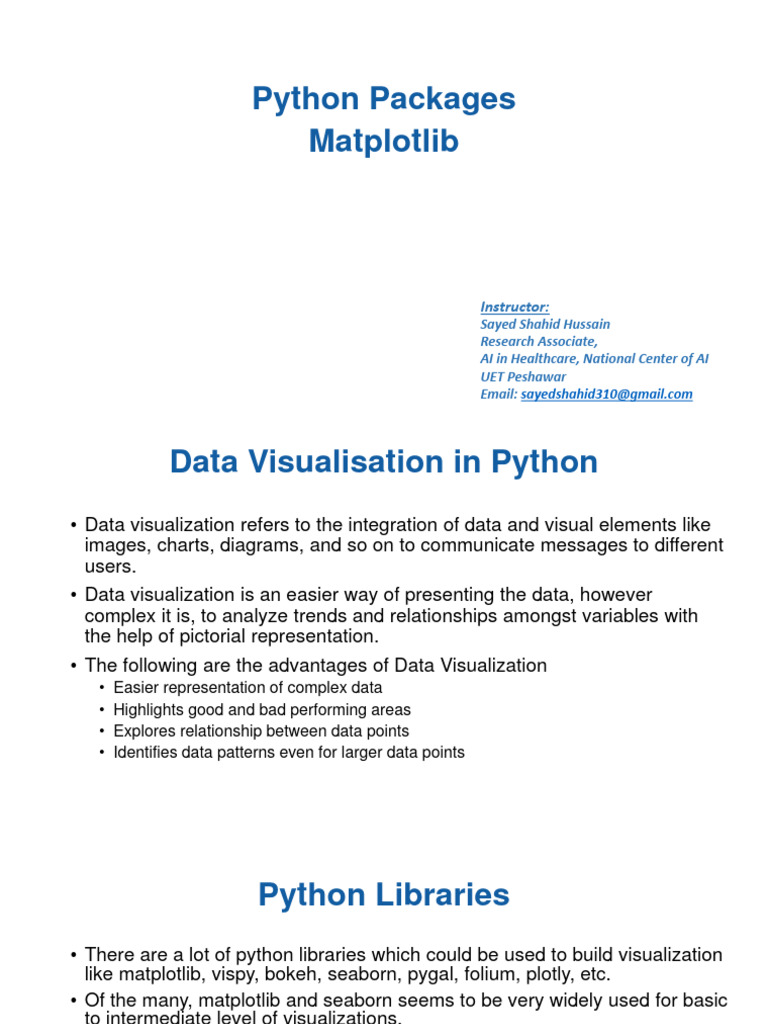 Data Visualization in Python | PDF | Pie Chart | Histogram
