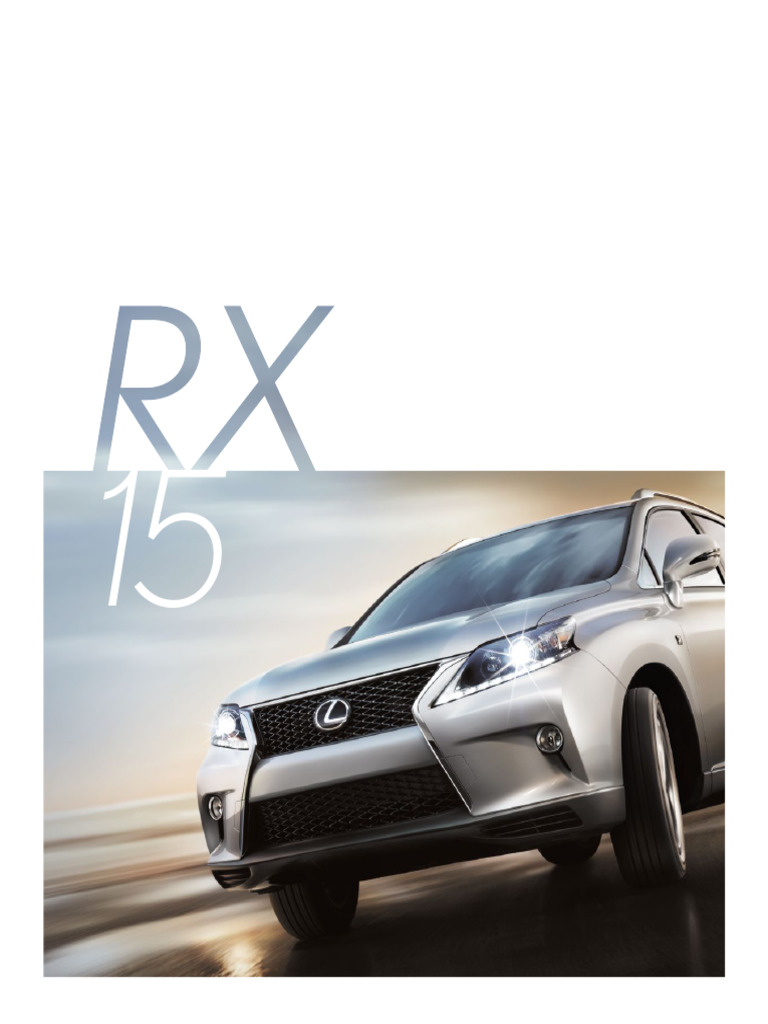 Lexus RX Brochure | Download Free PDF | Motor Vehicle | Vehicles
