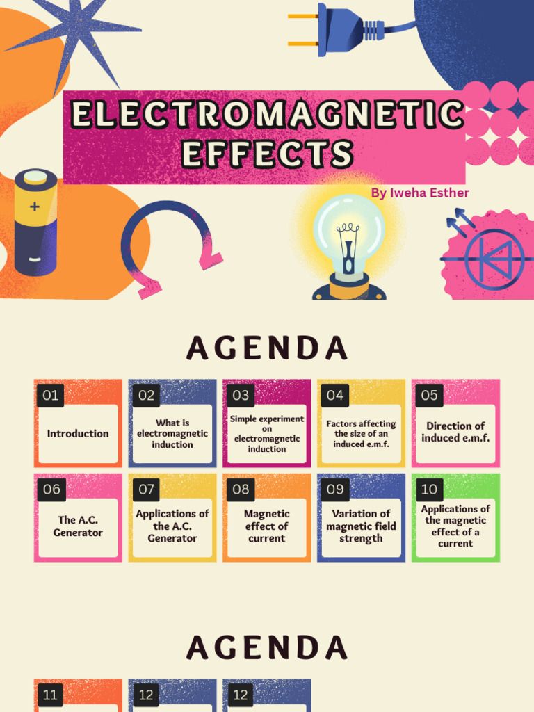 Electromagnetic Effects Physics | PDF | Electromagnetic Induction ...