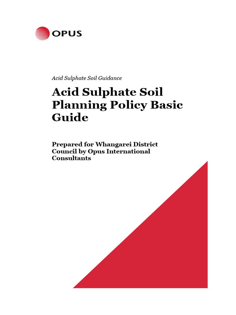 Acid Sulphate Soil Planning Policy Guide | PDF | Soil | Deep Foundation