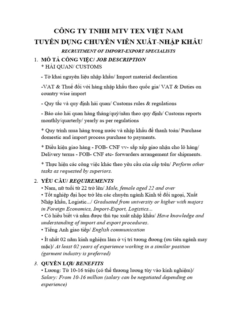 Import - Export | PDF