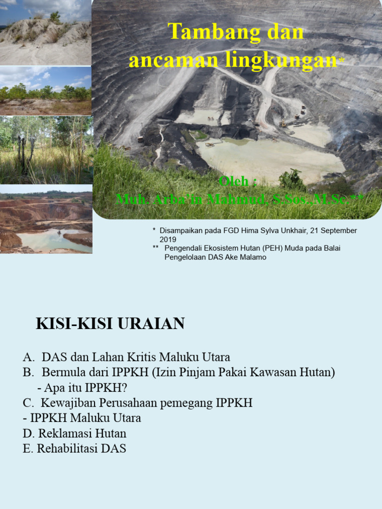 Dampak Pertambangan pada DAS Maluku Utara | PDF