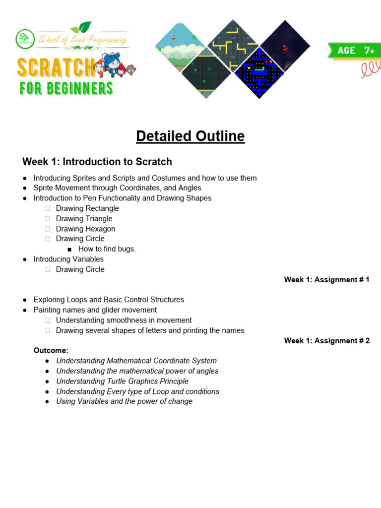 Scratch For Beginners 2024 - Final | PDF