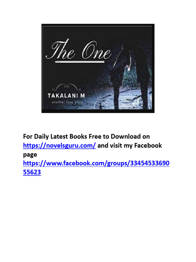 The ONE by Takalani M | PDF