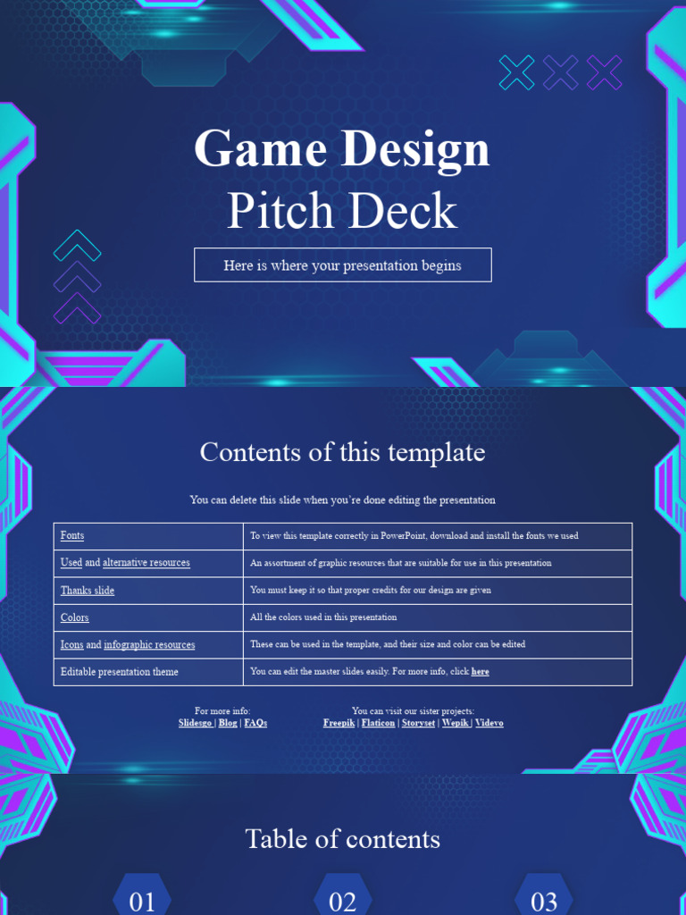 Game Design Pitch Deck by Slidesgo | PDF | Market (Economics) | Icon ...