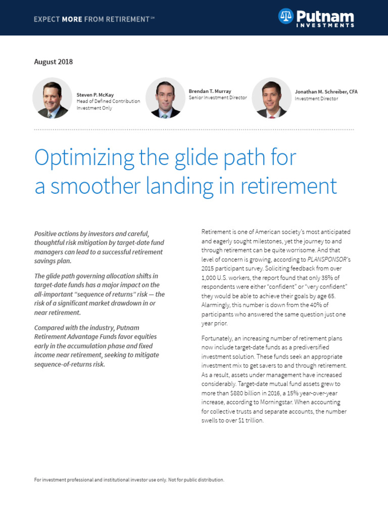 Optimizing Glide Path For Smoother Landing in Retirement | PDF ...