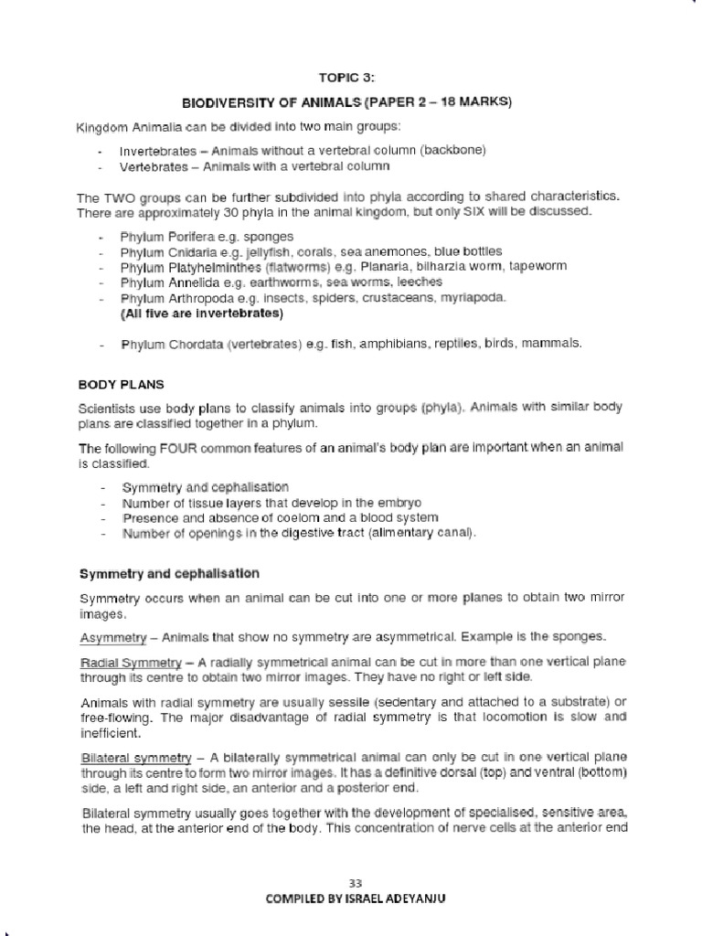 Biodiversity of Animals | PDF