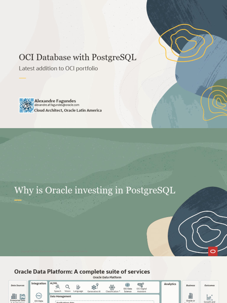 OCI PostgreSQL Tech Bootcamp | PDF | Oracle Corporation | Databases