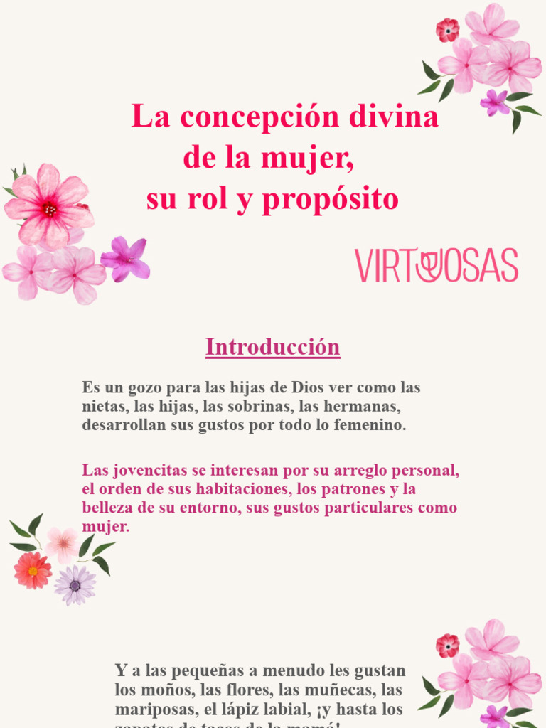 Virtuosas La Concepción Divina de La Mujer | PDF | Libro del Génesis | Imagen de dios