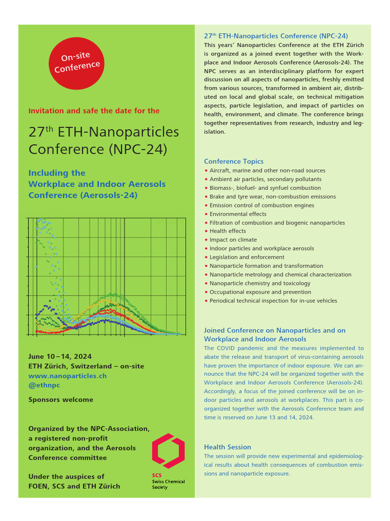 2024 ETH-NPC-27 Flyer Version 2 | PDF | Particulates | Earth Sciences