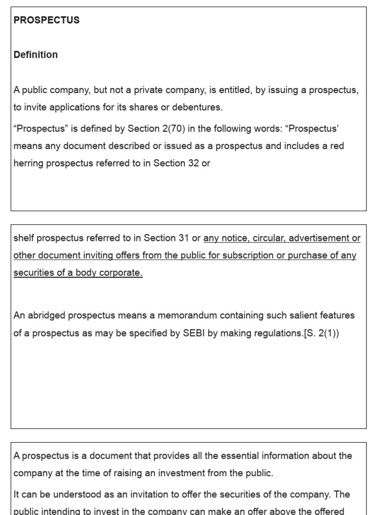 Prospectus 1 | PDF | Prospectus (Finance) | Securities (Finance)