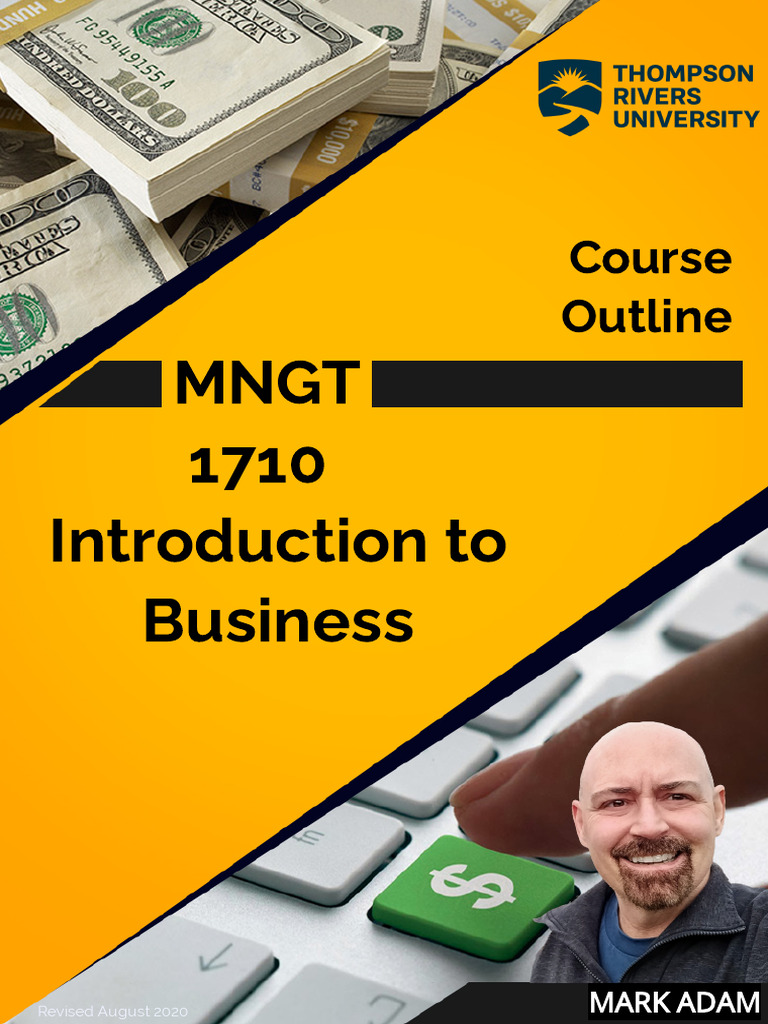 Course Outline intro business | PDF | Academic Dishonesty | Educational ...