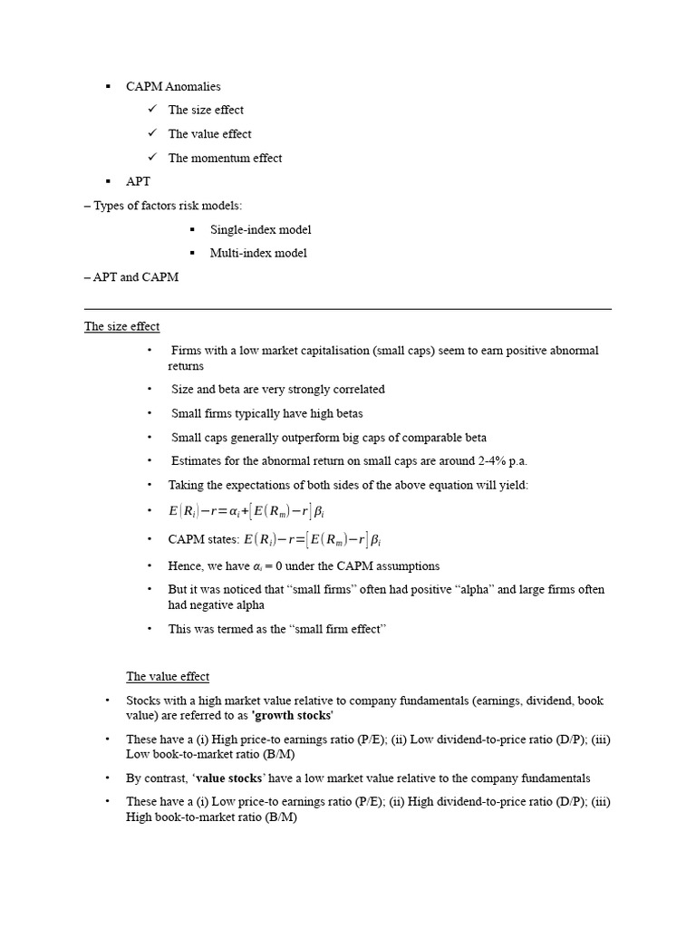 Financial Modelling Notes | PDF | Capital Asset Pricing Model | Beta ... Financial Modelling Notes | PDF | Capital Asset Pricing Model | Beta ...