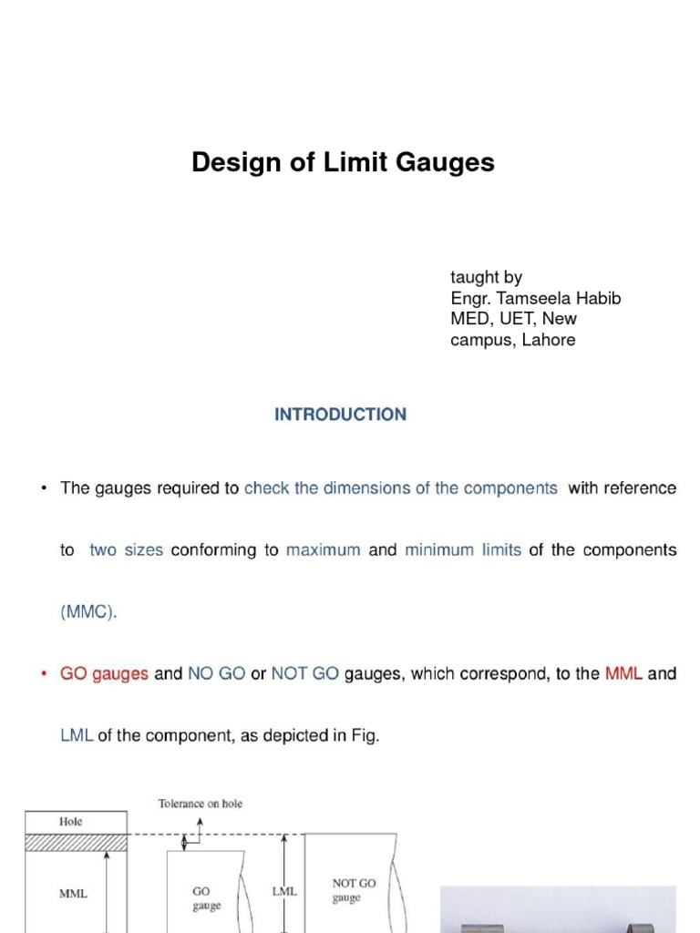 Limit Gauges | PDF