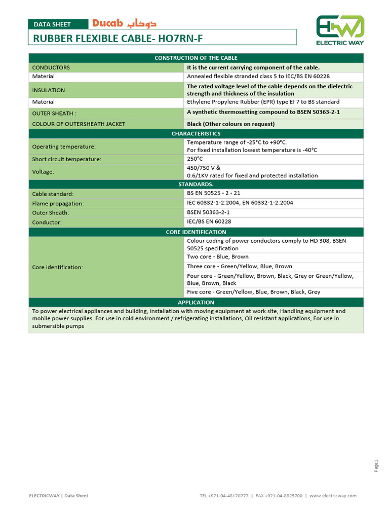 Rubber Flexible Datasheet | PDF | Electrical Resistance And Conductance ...