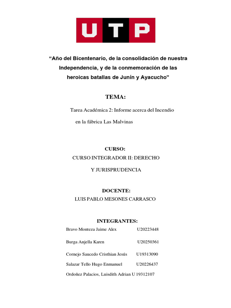TA2. Integrador Trabajo Final 2 | PDF | Daños y perjuicios | Derecho laboral