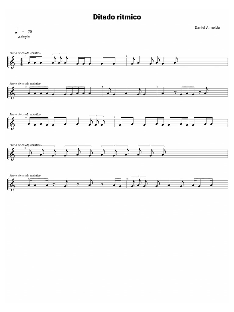 Ditado Ritmico e Melodico 20230831 195552 | PDF