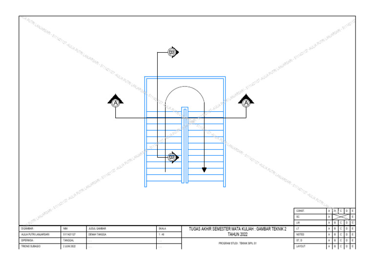 PDF Denah Tangga | PDF