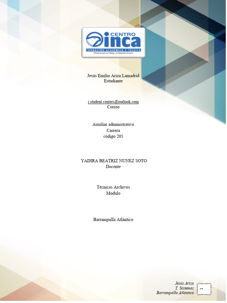 Jesus Ariza Primera Parte Formacion Laboral | PDF | Marketing | Cliente