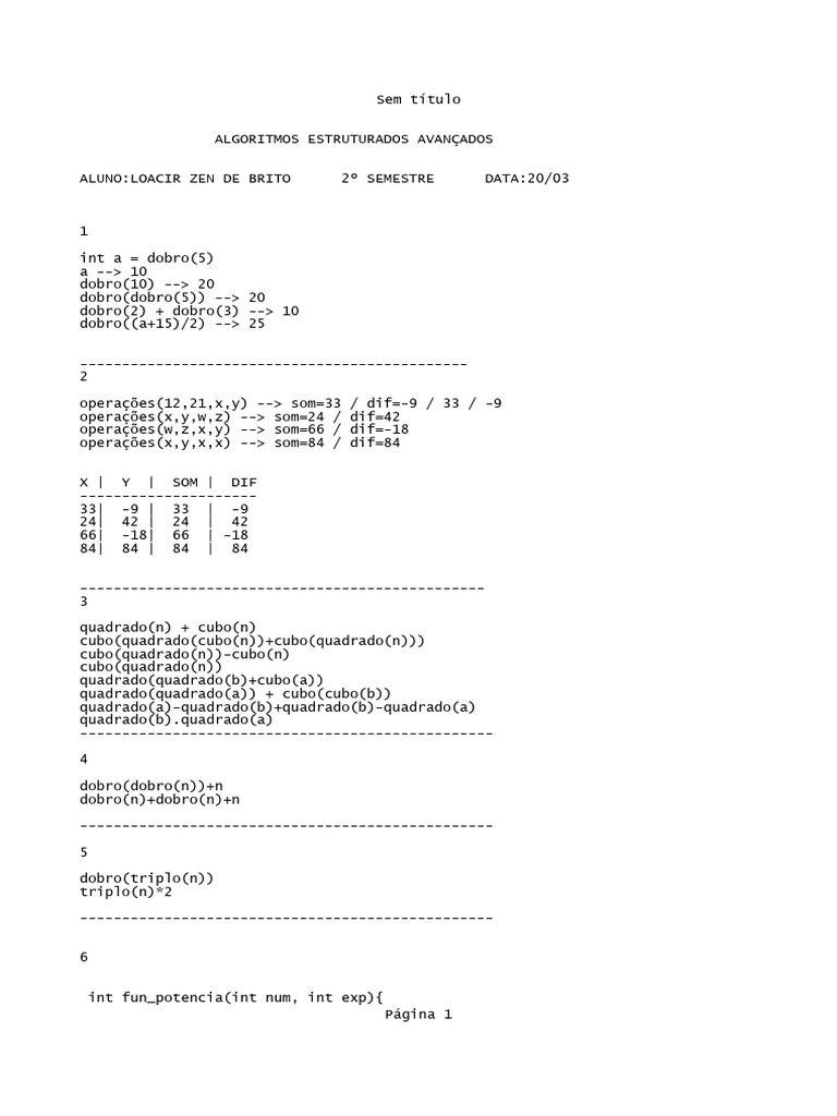 Algoritmos Estruturados | PDF