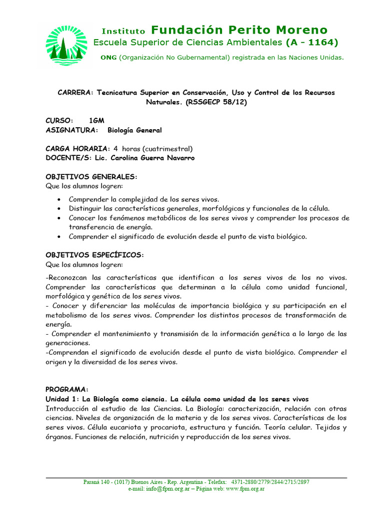 Biologia General | PDF | Organismos | Evolución
