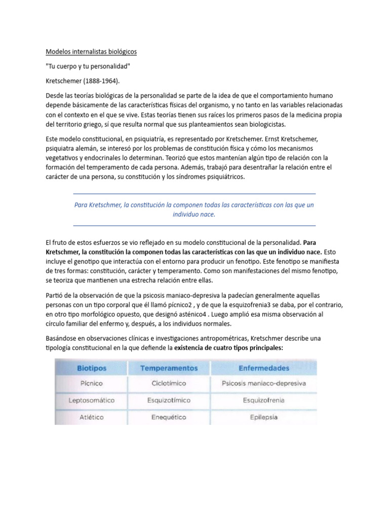 Modelo Internalista | PDF | Sicología | Conceptos psicologicos