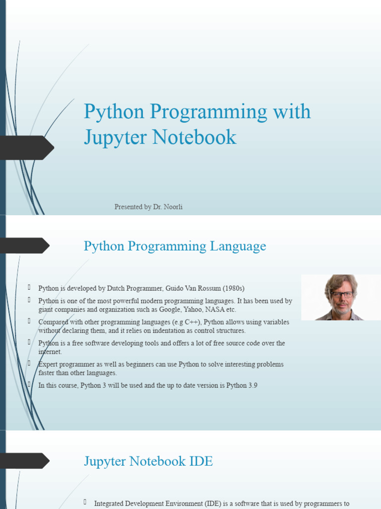 Chapter3 Pythonprogrammingwithjupyternotebook | PDF | Python ...